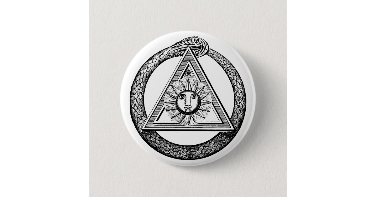Freemasonry All Seeing Eye Masonic Symbol Pinback Button | Zazzle