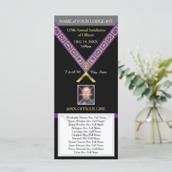 Freemasonry Program Guide - Installation Template | Zazzle