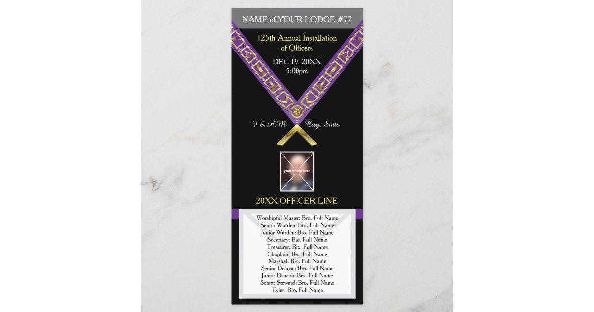 Freemasonry Program Guide - Installation Template | Zazzle