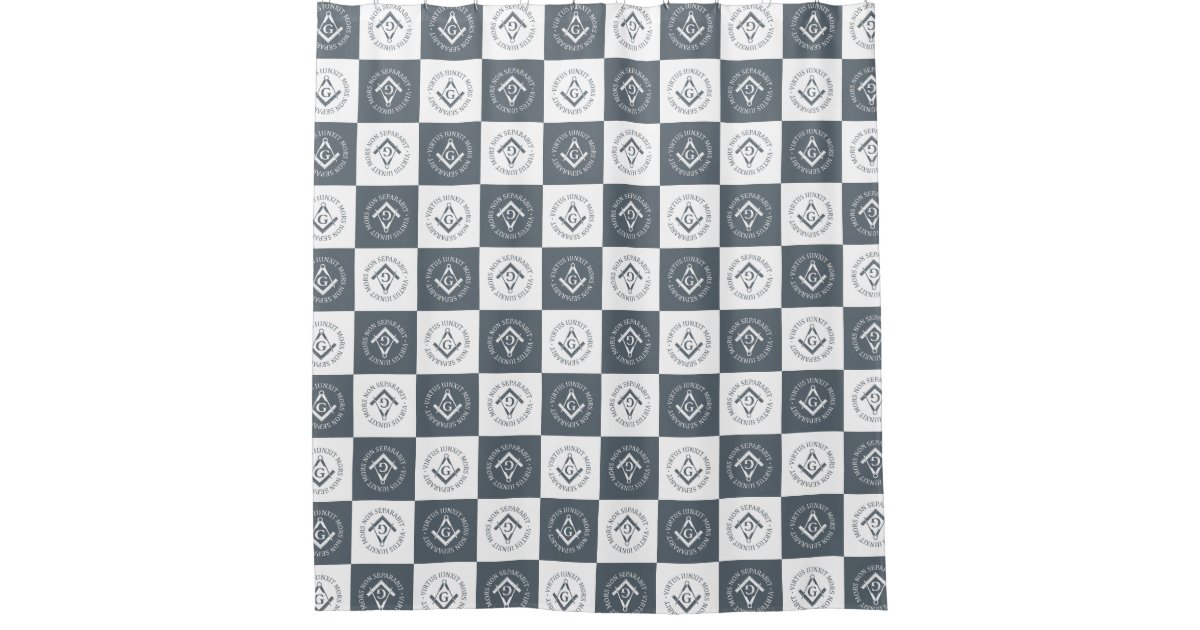 Freemasonry sign shower curtain | Zazzle