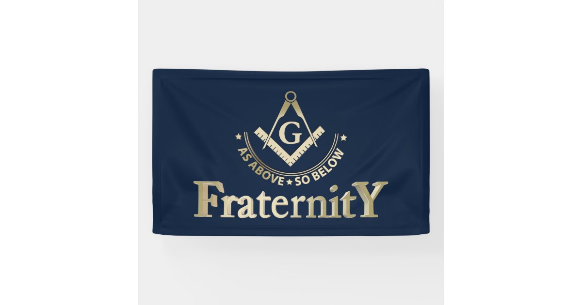 Freemasonry symbol banner | Zazzle