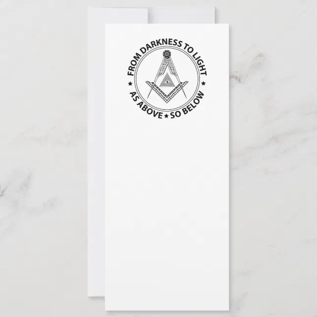 Freemasonry symbol invitation | Zazzle