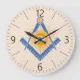 Freemasonry symbol large clock | Zazzle