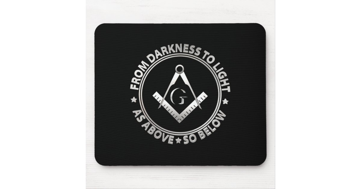 Freemasonry symbol mouse pad | Zazzle