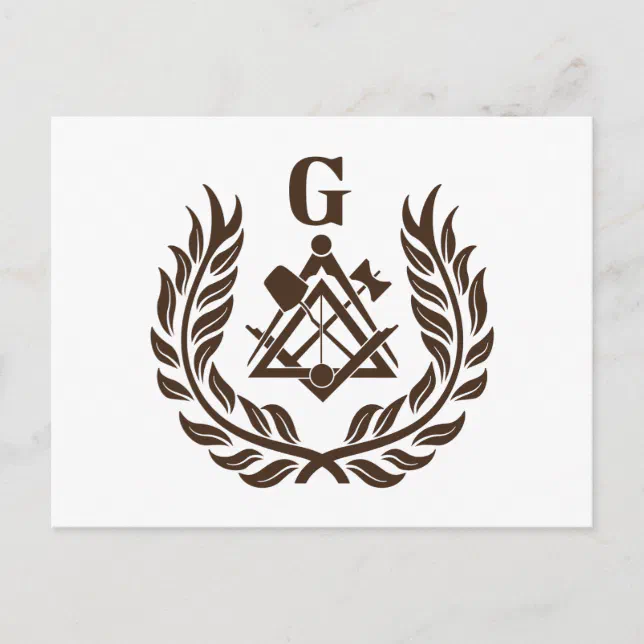 Freemasonry symbol postcard | Zazzle