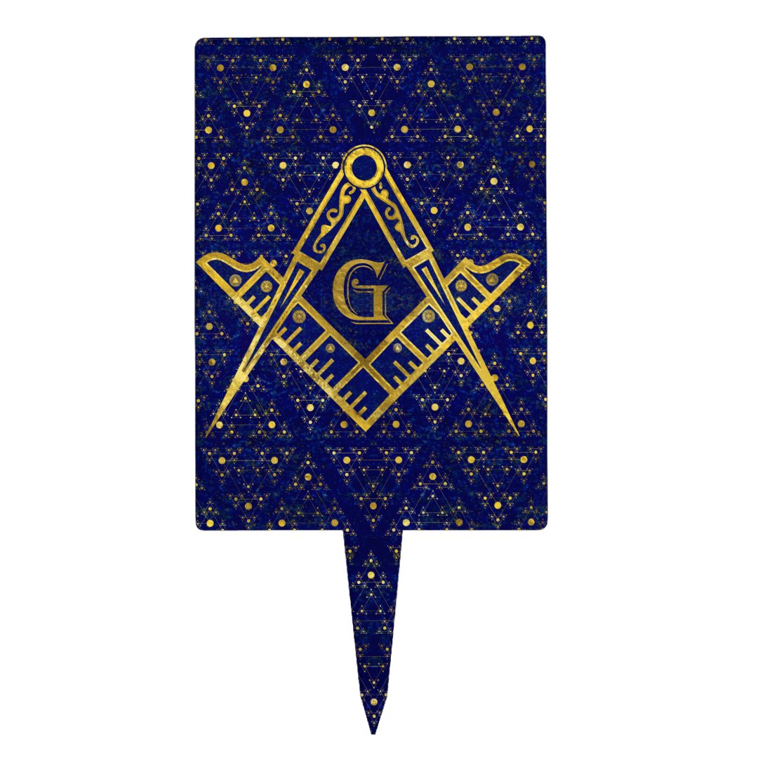 Freemasonry symbol Square and Compasses Cake Topper | Zazzle