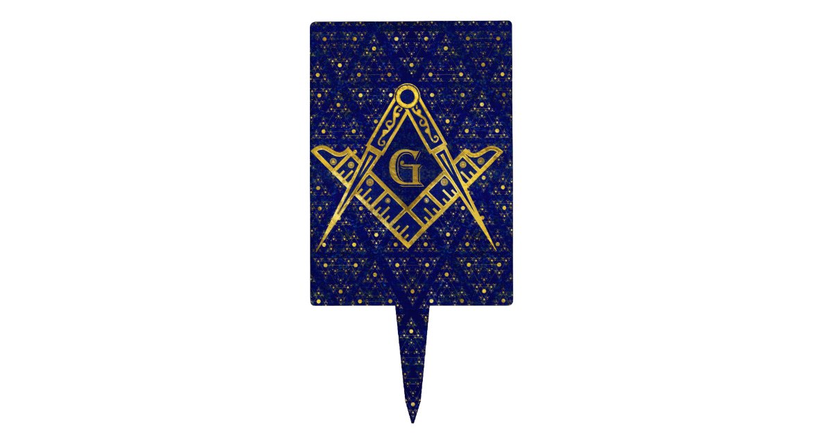 Freemasonry symbol Square and Compasses Cake Topper | Zazzle