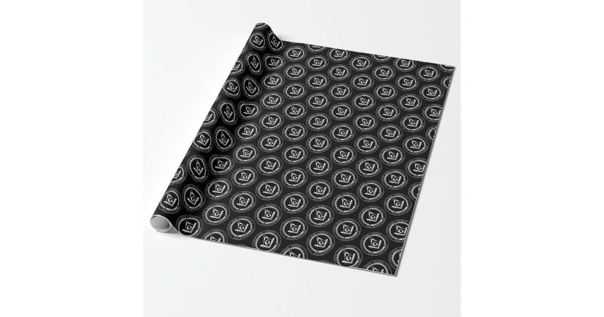 Freemasonry symbol wrapping paper | Zazzle