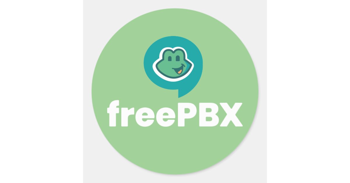 FreePBX Logo Color Stickers | Zazzle