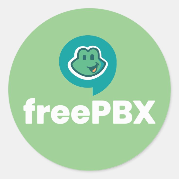 FreePBX Logo Color Stickers | Zazzle
