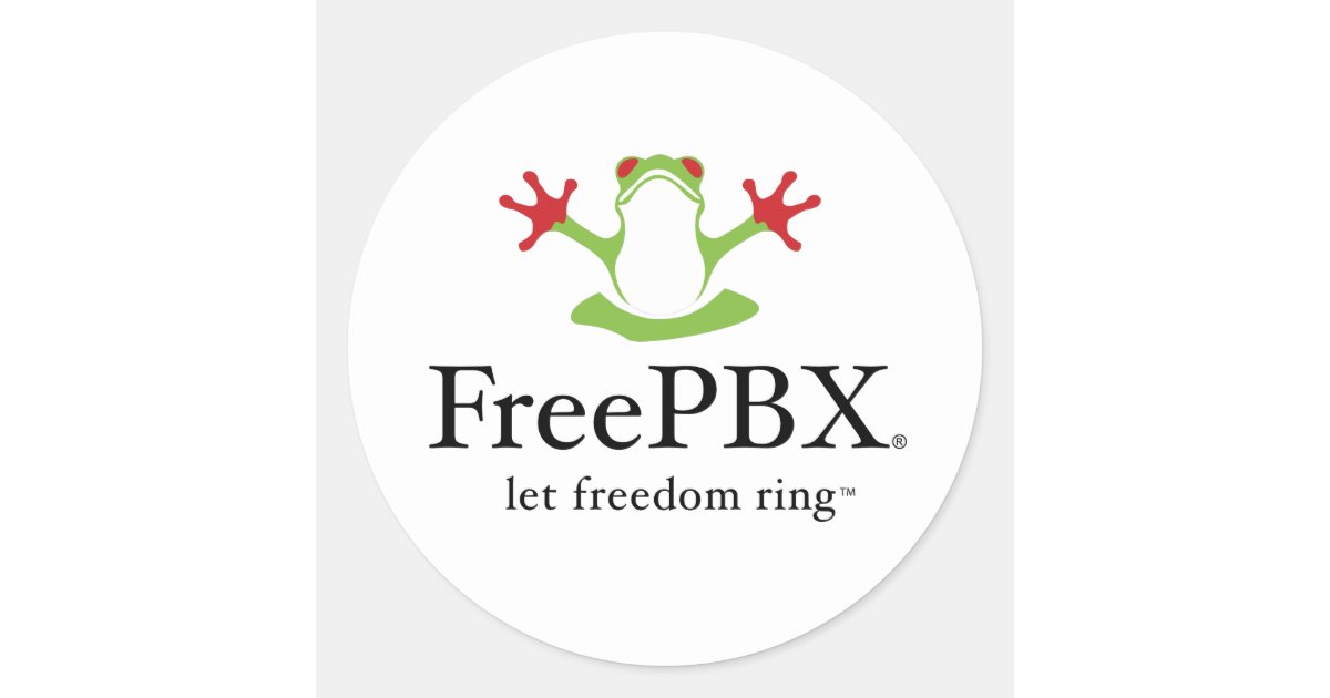 FreePBX Logo Stickers (Classic) | Zazzle
