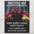 Freestyle Rap Battle Music Flyer | Zazzle