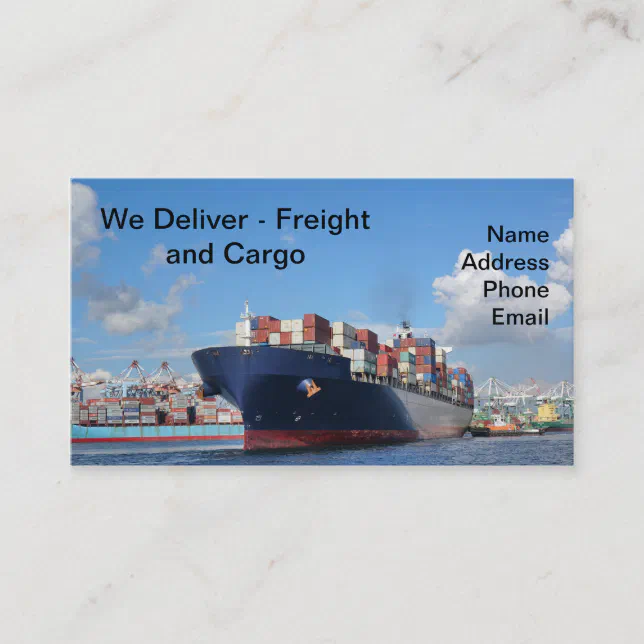 Freight and Cargo Business Card | Zazzle