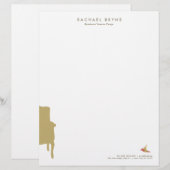 French Armchair Interior Designer Hummingbird Letterhead | Zazzle