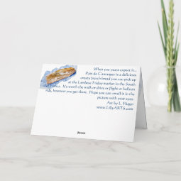French Baguette Bread Loaf Thank You Cards | Zazzle
