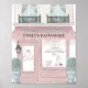 French Bakery Cafe Patisserie Pink Backdrop Poster | Zazzle