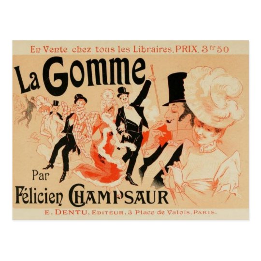 French Belle Epoque vintage poster postcard | Zazzle.com French Belle Epoque vintage poster postcard | Zazzle.com
