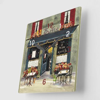 French Bistro wall clock | Zazzle