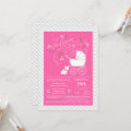 French Bulldog Baby Shower Frenchie Pink Girl Invitation | Zazzle