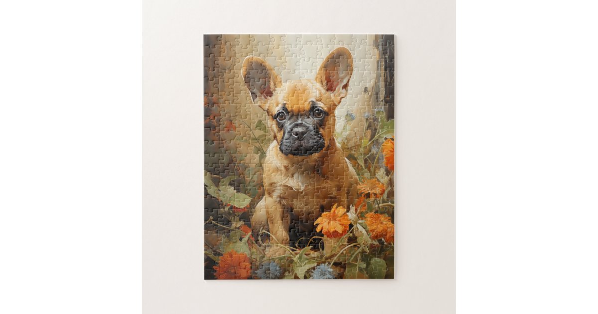 French Bulldog fawn puppy Jigsaw Puzzle | Zazzle