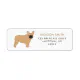 French Bulldog Frenchie Address Label | Zazzle