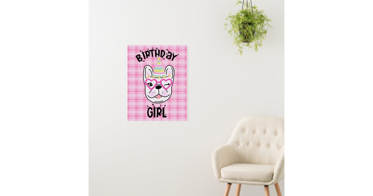 French Bulldog Frenchie Birthday Party Theme Foam Board | Zazzle