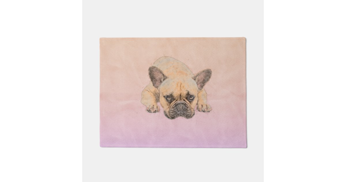 French Bulldog -Frenchie Dog Doormat | Zazzle