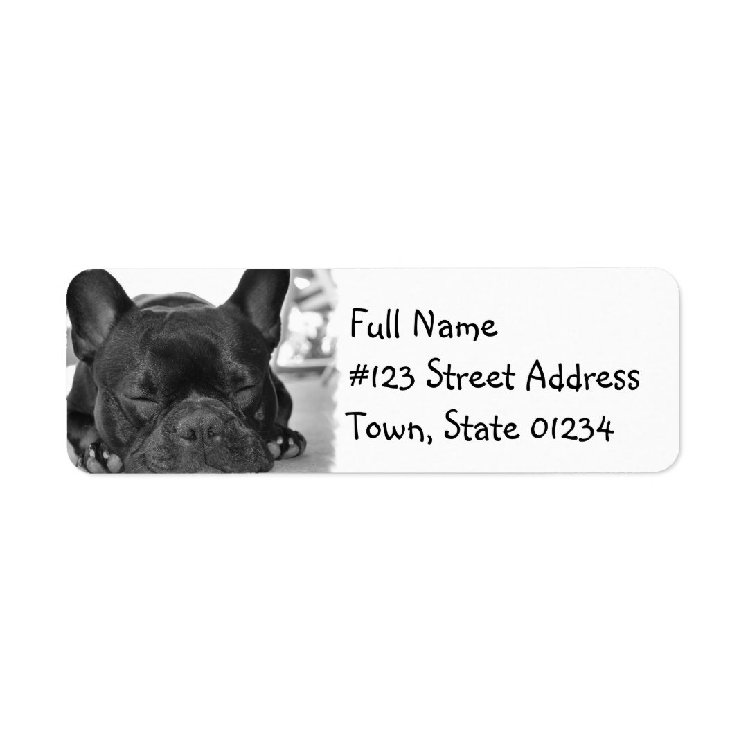 French Bulldog Mailing Label | Zazzle