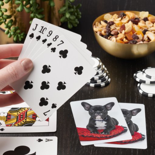 French bulldog playing cards | Zazzle