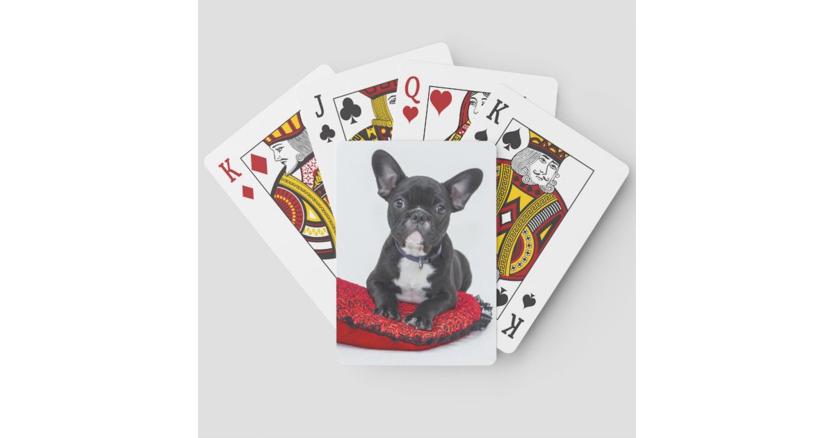 French bulldog playing cards | Zazzle