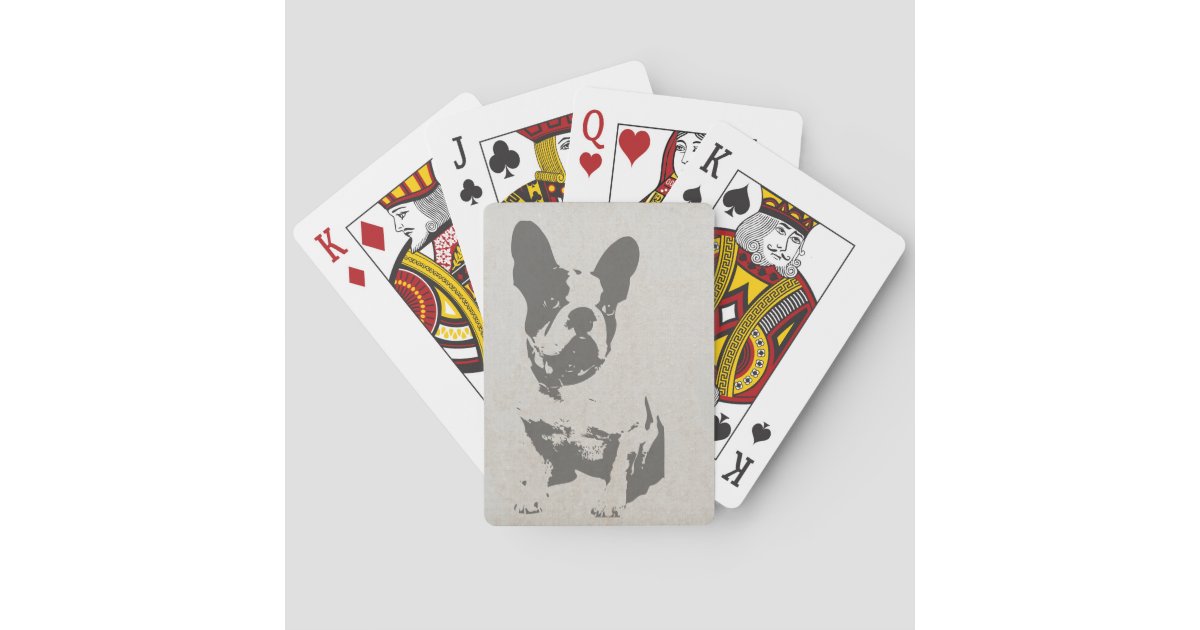 French Bulldog Playing cards | Zazzle