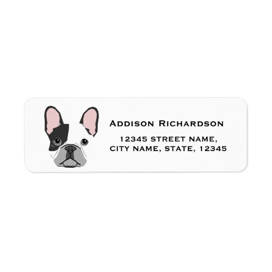 French bulldog return address label | Zazzle.com
