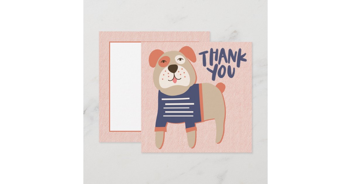 French Bulldog Thank You Card | Zazzle