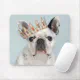 French Bulldog with Crown Mouse Pad | Zazzle