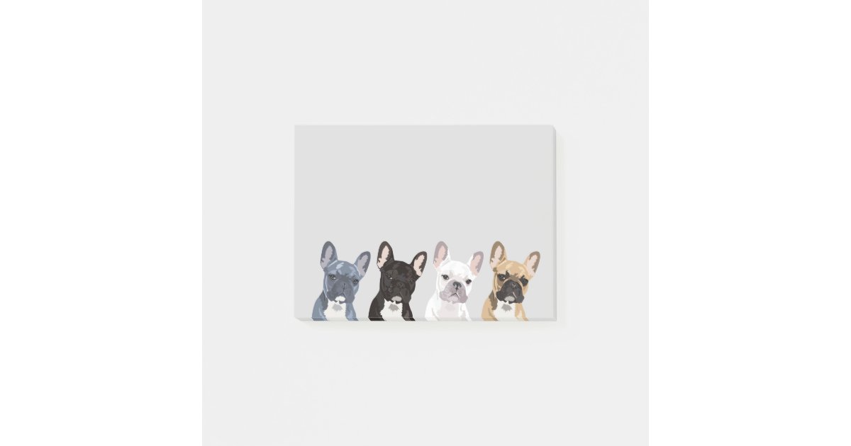 French Bulldogs | Cute Frenchie Pet Dog Post-it Notes | Zazzle