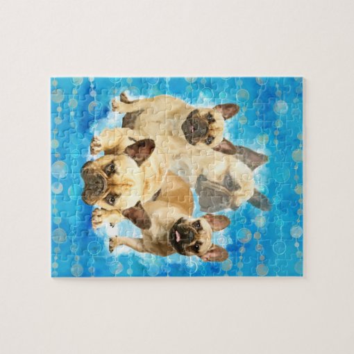 French Bulldogs - Frenchie collage Jigsaw Puzzle | Zazzle