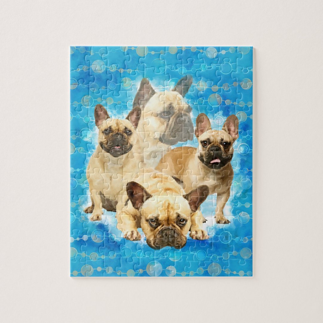 French Bulldogs - Frenchie collage Jigsaw Puzzle | Zazzle