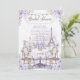 French Cafe Paris Theme Eiffel Tower Bridal Shower Invitation | Zazzle