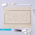 French Calligraphy Handwriting Script Parchment Tissue Paper | Zazzle