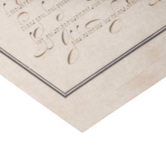 French Calligraphy Handwriting Script Parchment Tissue Paper | Zazzle
