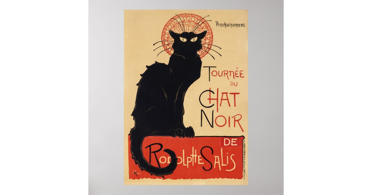 French Cat Poster | Zazzle