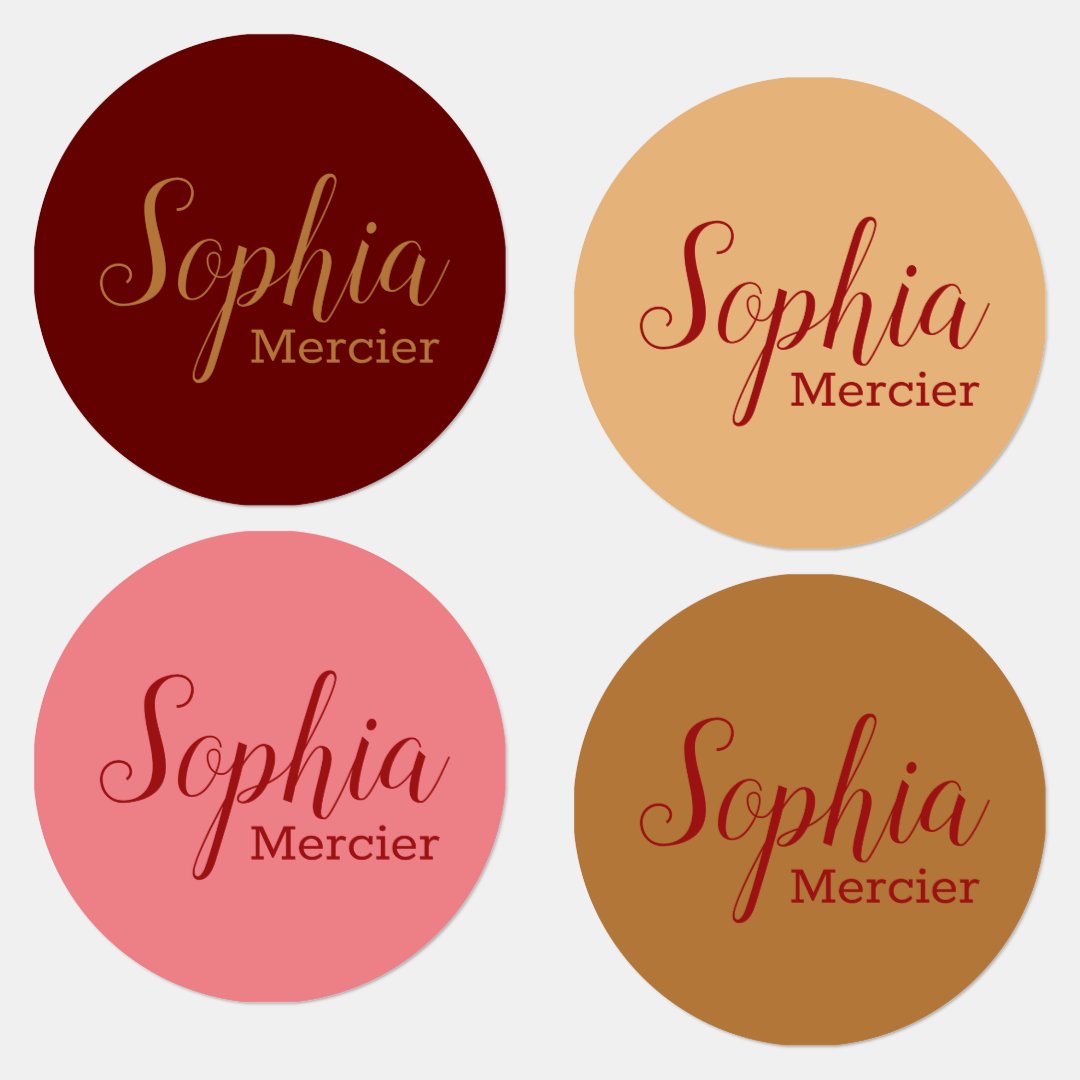 French chique - clothing stickers labels | Zazzle