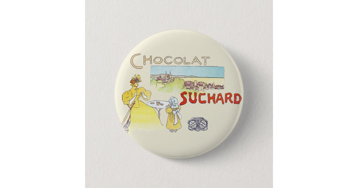 French Chocolate Victorian Candy Sugar Button | Zazzle