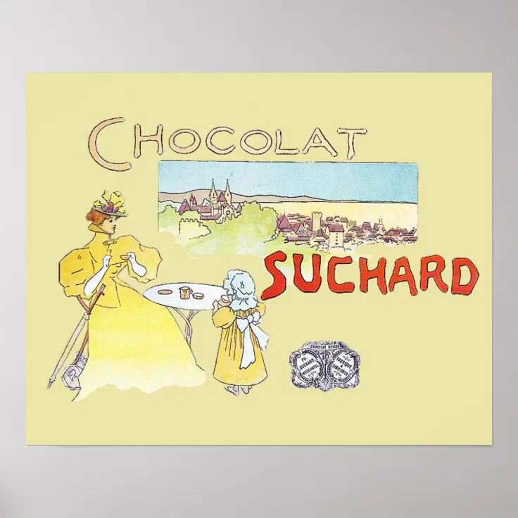 French Chocolate Victorian Candy Sugar Poster | Zazzle