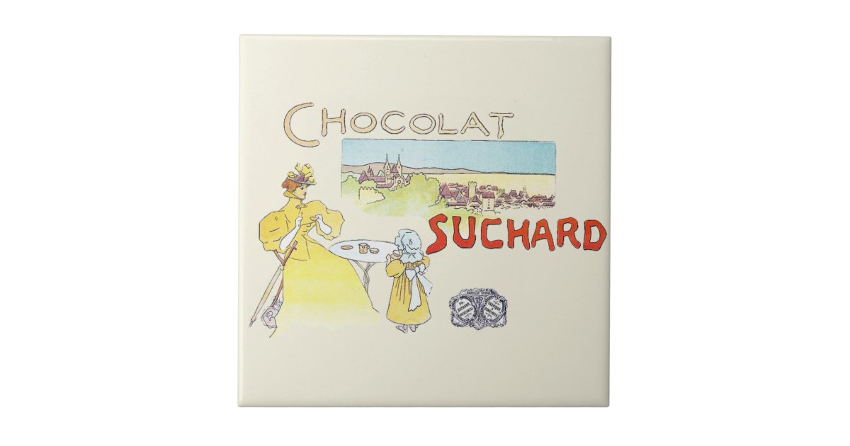 French Chocolate Victorian Candy Sugar Tile | Zazzle
