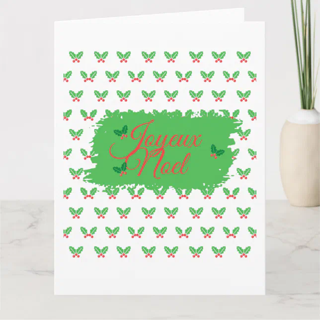 French Christmas Card | Zazzle