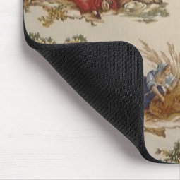 French Country Vintage Toile print mousepad | Zazzle