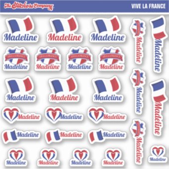 French Custom Name Labels | France | Zazzle