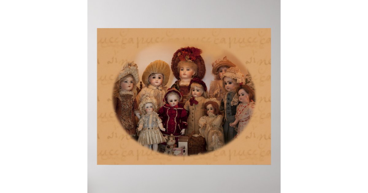 French Dolls and Friends Poster | Zazzle