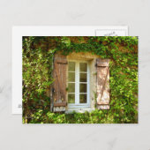 French Farmhouse Window & Shutters Postcard | Zazzle